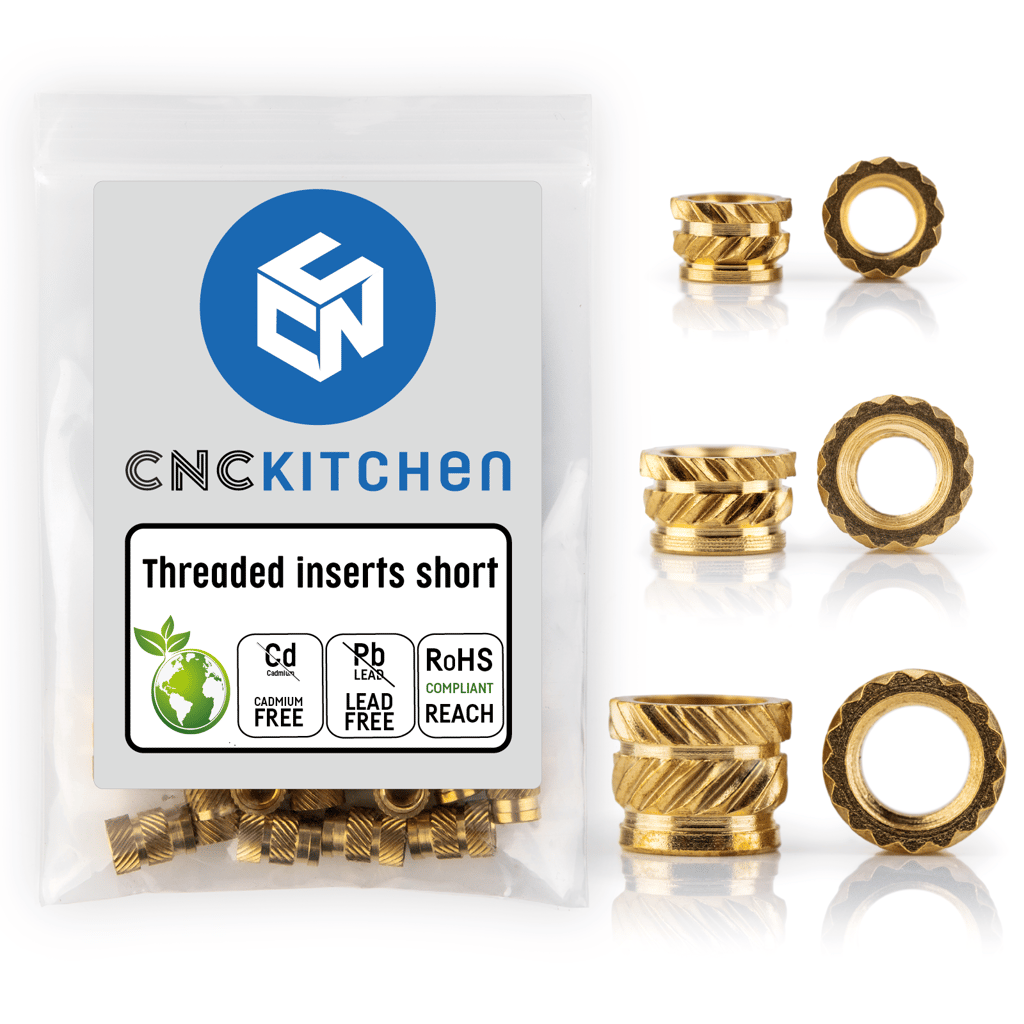 Threaded inserts - set short 200 pcs – LAB3D
